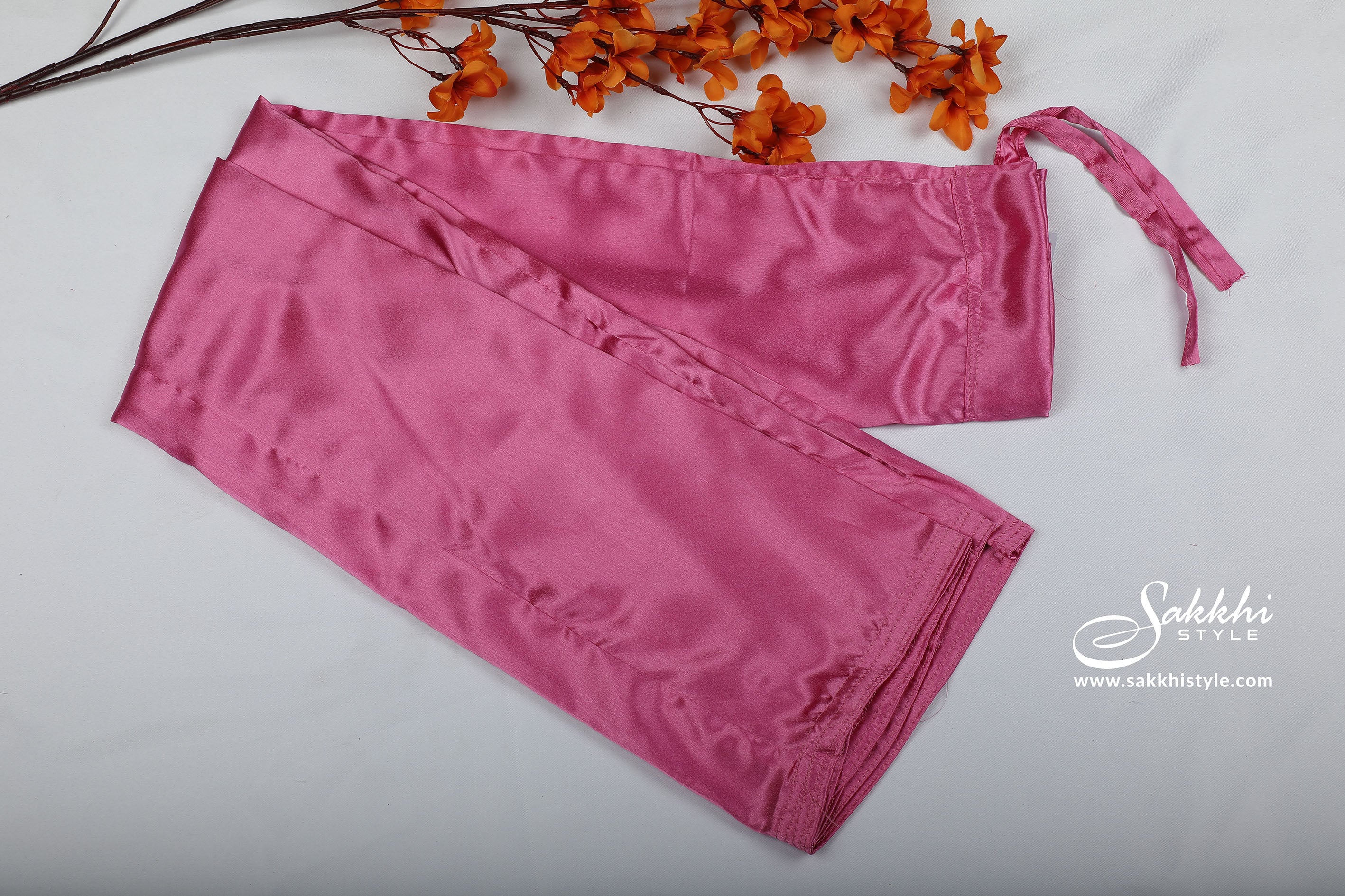 Raspberry rose women's satin inskirt saree petticoat – Sakkhi Style